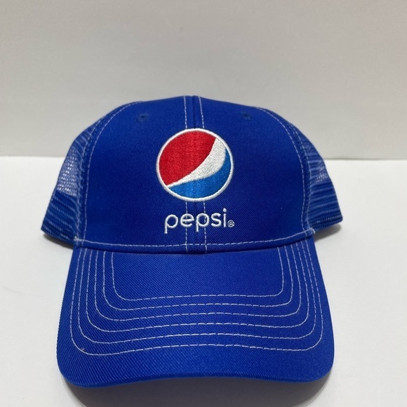 Pepsi | Accessories | Pepsi Trucker Hat Ball Cap Recycle Logo Net ...
